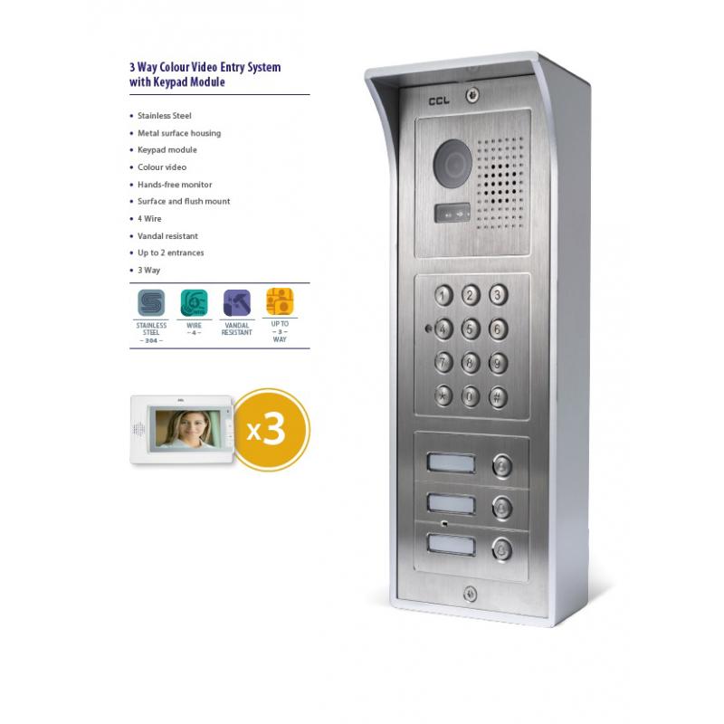 Surface Intercom - 1 to 3 Monitors - Handsfree & Handset Options ...