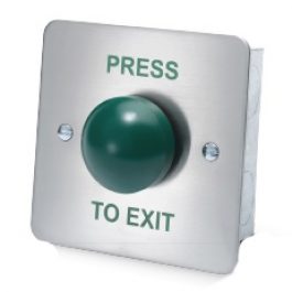 Exit Button - Green Dome Stainless Door Release Flush Mount - Rushton ...