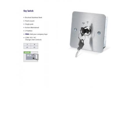 Key Switch - Maintained Single Pole - 3 Position - Rushton Electronic ...