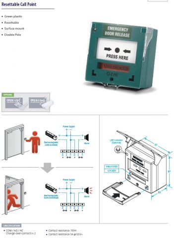Resettable Break Glass - Rushton Electronic Solutions