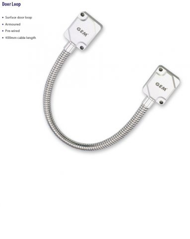 400mm Surface Door Loop, Armoured, Pre-Wired with Metal Ends - Rushton ...