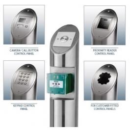Stainless Steel Reader Post with Cut Out - Rushton Electronic Solutions
