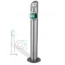 Stainless Steel Reader Post with Cut Out - Rushton Electronic Solutions