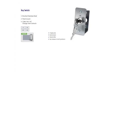System Override Key Switch - NARROW Maintained Single Pole - Rushton ...